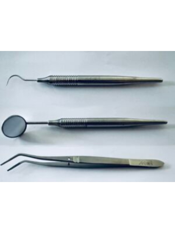 Dental Examination Instruments – Mirror, Explorer & Tweezer – Moiadcdental